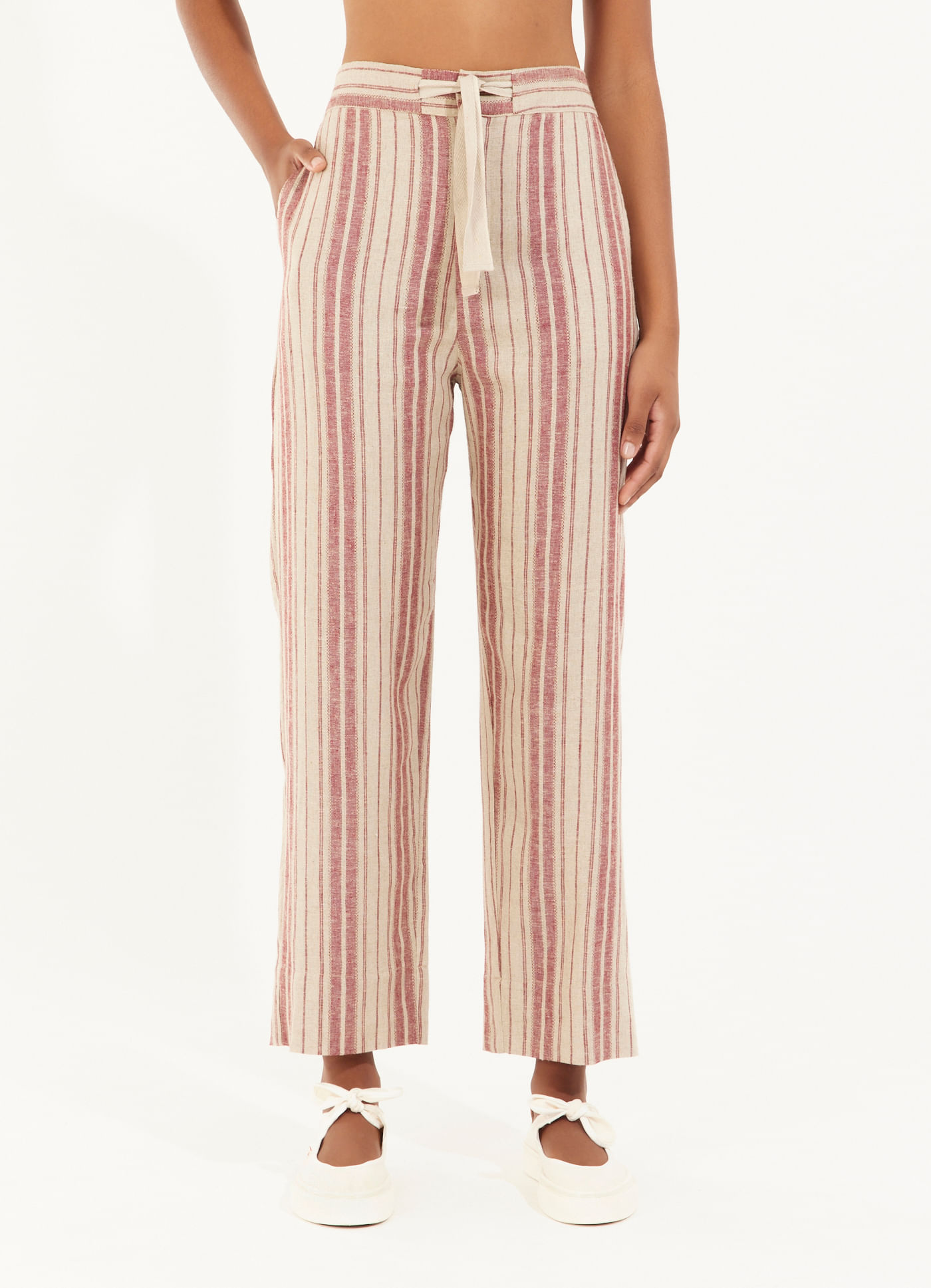 Calca padrão listra paris - Cantao