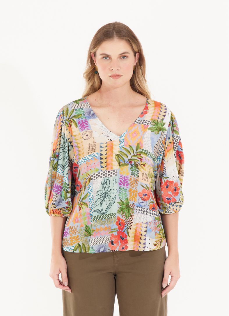 Bata estampada new boho - Cantao